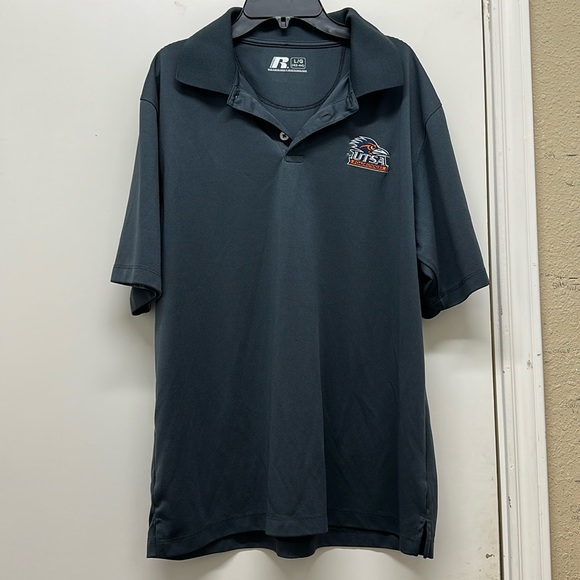 Russell Athletic | Shirts | Russell Athletics Polo Grey Utsa | Poshmark